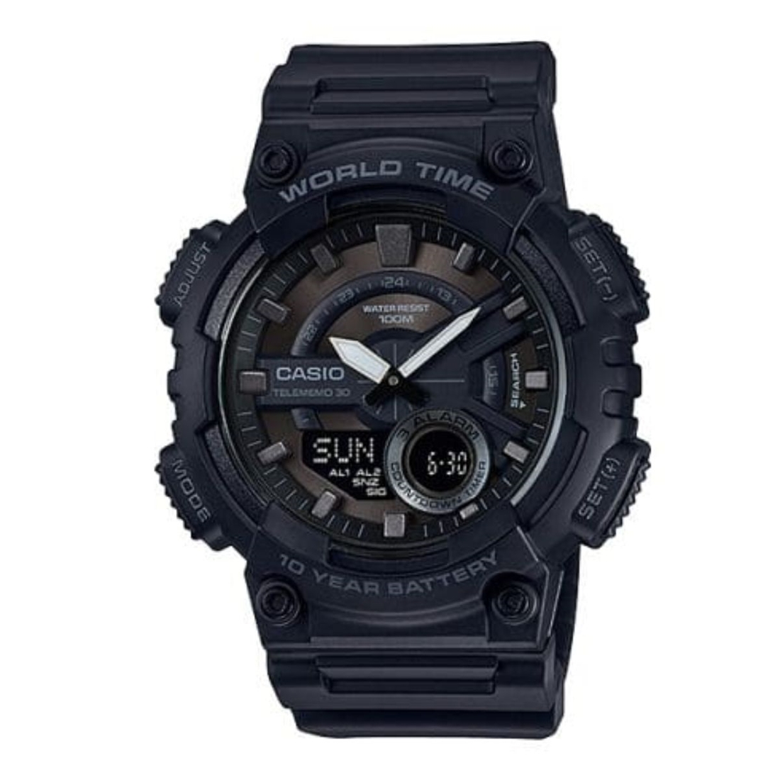 Relógio Casio Standard Analógico e Digital Preto - l Surftrip l