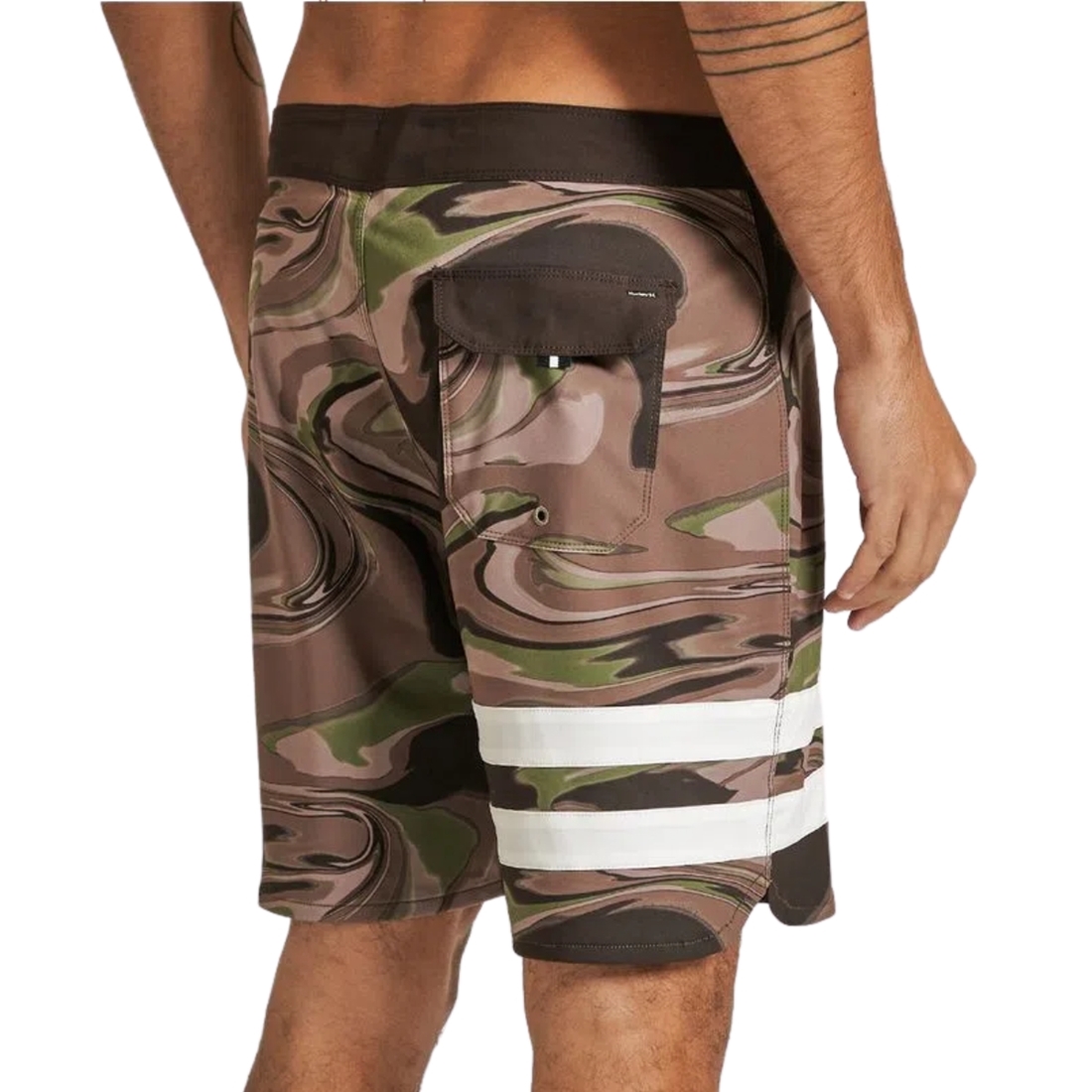 Bermuda Hurley Phantom Block Party Camuflada Marrom - l Surftrip l