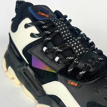 Tênis Qix Trek Preto e Branco - l Super Tubes l