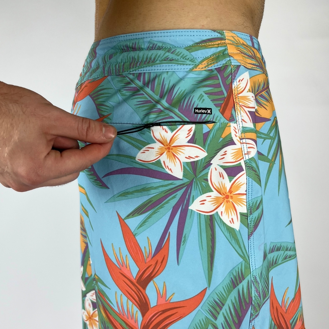 Bermuda Hurley Phantom Block Party Renegade 18 Azul - l Surftrip l